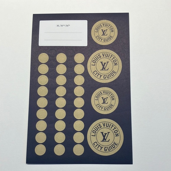 Louis Vuitton | Office | Louis Vuitton City Guide Stickers Tan | Poshmark